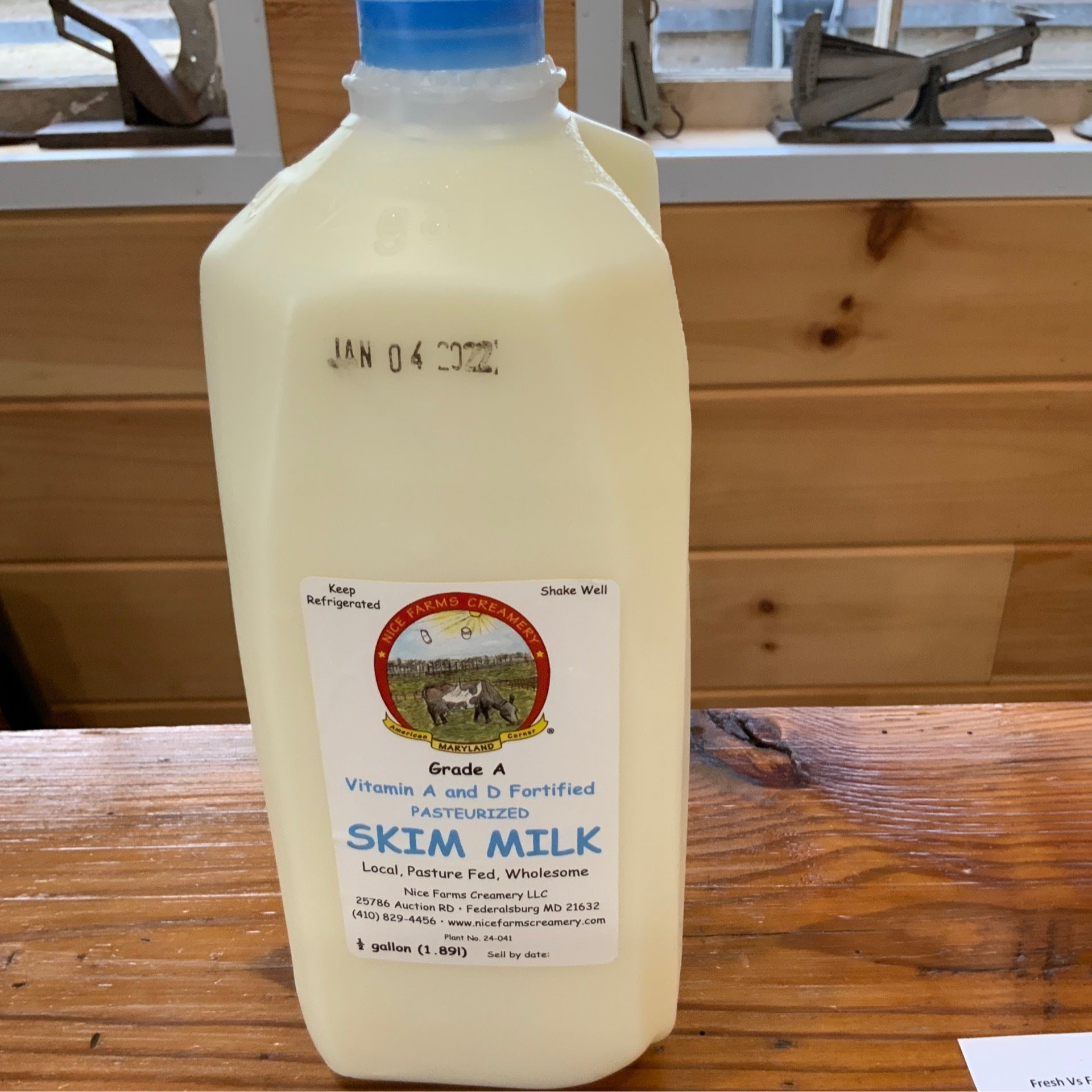 Skim Milk Half 1/2 Gallon, Nice Farms Creamery | Story Hill Farm