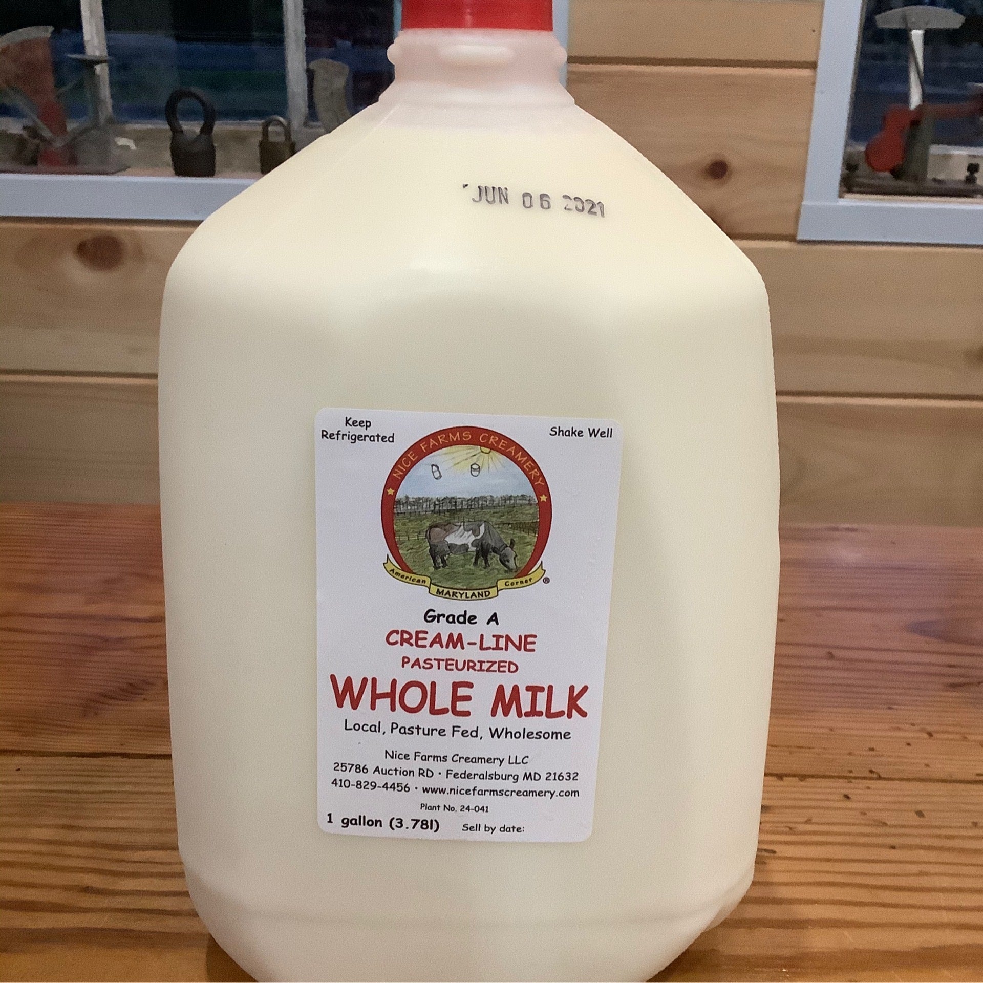 Whole Milk 1 Gallon Nice Farms Creamery Story Hill Farm